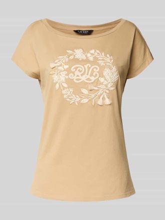 Lauren Ralph Lauren T-Shirt mit geripptem U-Boot-Ausschnitt Modell GRIETA