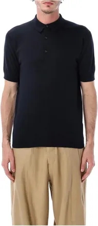 John Smedley Homme, Tops, Bleu, Taille: XL Adrian Polo