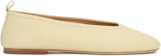 Kazar Femme, Chaussures, Jaune, Taille: 39 EU Ballerines en cuir jaune Kazar Studio avec empeigne asym&eacute;trique