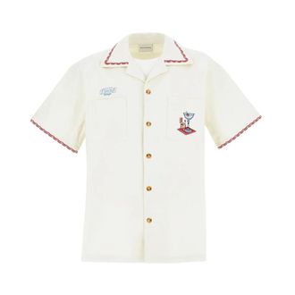 Dr&ocirc;le de Monsieur Homme, Chemises, Beige, Taille: M Camicia Bowling