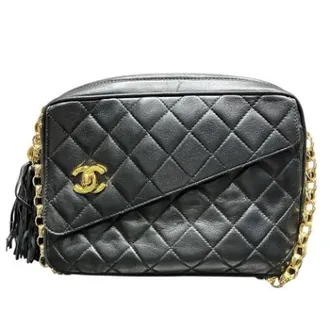 Chanel unisex, Pre-owned, Noir, Taille: ONE Size Sac bandouli&egrave;re vintage Pre-owned