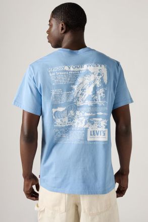 Levi's T Shirt Manche Longue Thermique Relaxed - Homme - Marron / Garment Dye Maitake Brown - XL