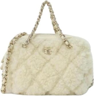 Chanel Sac &agrave; main vintage Pre-owned - Femme - Pre-owned - Beige - Taille: ONE Size