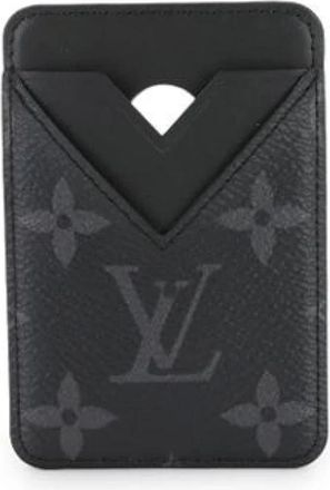 Louis Vuitton unisex, Pre-owned, Noir, Taille: ONE Size Portefeuille en toile Pre-owned