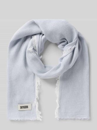 Drykorn Schal mit Label-Detail und Fransen Modell PLINA
