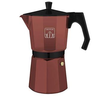 Cecotec Cafetière Italienne Cumbia Mokclassic 300 Garnet. Cafetière En Aluminium Marron, Pour Préparer Un Café Riche En Arôme, Capacité 150 Ml Idéale Pour 3 T