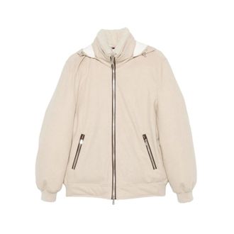 Brunello Cucinelli Veste en flanelle de laine bonded avec rembourrage - Homme - Vestes - Beige - Taille: L