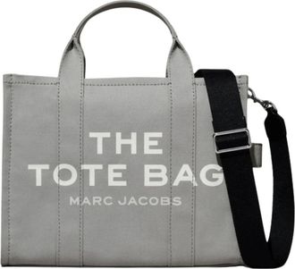Marc Jacobs Femme, Sacs, Gris, Taille: ONE Size Canvas Medium Tote Bag