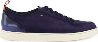 Santoni Homme, Chaussures, Bleu, Taille: 43 1/2 EU Montecarlo Baskets