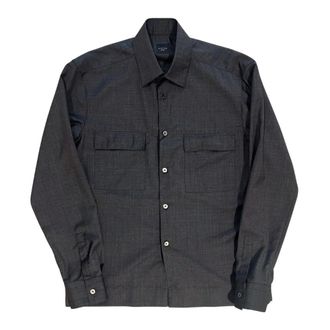 Xacus Homme, Chemises, Gris, Taille: M Overshirt Grise Regular Ligne Unfold