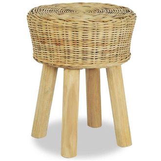vidaXL Barhocker Natur Rattan Vidaxl