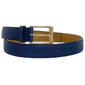 Gucci Pre-owned Leder grtel - - Pre-owned - Damen - Blau - ONE SIZE