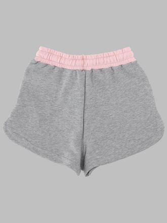 Msgm Cotton Fleece Shorts - Gray