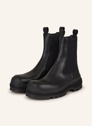 Jil Sander Chelsea-Boots schwarz