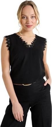Grain de Malice Blouse sans Manches Femme - Noir - Taille 50