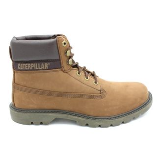CAT Wildleder Schn&uuml;rung Gummisohle Stiefel - - Shoes - Herren - Braun - 42 EU
