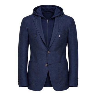 Eleventy Einreihige Jacke - - Jackets - Herren - Blau - M