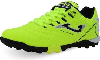 Joma Maxima 2531 TF MAXW2531TF Turf Chaussures pour Homme Noir/Jaune Fluo, Jaune, 44 EU
