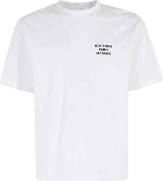 Dr&ocirc;le de Monsieur Homme, Tops, Blanc, Taille: M T-Shirt &agrave; Slogan