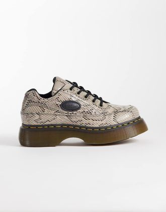 Dr. Martens Buzz 5-Loch-Schuhe mit Schlangenprint-Multi