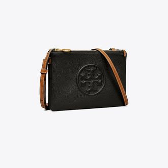 Tory Burch Perry Bombé Double-Zip Crossbody