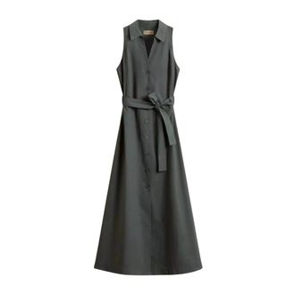 Woolrich G&uuml;rtel-Hemdkleid - - Dresses - Damen - Gr&uuml;n - M