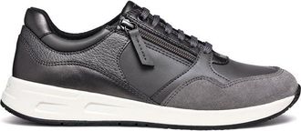 Geox Damen D BULMYA B Sneaker, DK Grey/Gun, 41 EU