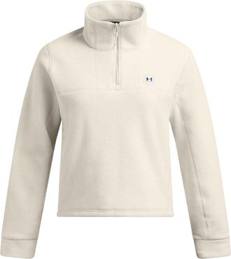 Under Armour Expanse Sweatshirt f&uuml;r Damen, Rei&szlig;verschluss, Lang&auml;rmlig (Wei&szlig;)