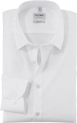Olymp homme chemise business à manches longues Level Five,body fit,New York Kent,Weiß 00,38