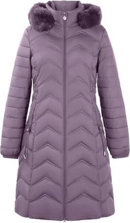 Generic Manteaux dhiver pour femmes, vestes parkas chaudes, matelassées, col montant, veste à capuche avec capuche en fourrure, veste chaude légère et impermé