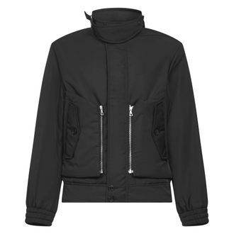 Dries Van Noten Schwarzer Mantel mit Rei&szlig;verschluss und Kn&ouml;pfen - - Jackets - Herren - Schwarzk - XL