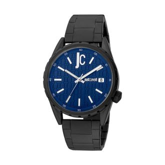 Just Cavalli Homme, Accessoires, Noir, Taille: ONE Size Montre analogique quartz noire pour hommes