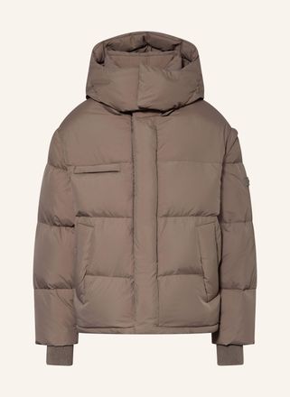 Worst Behavior Wrstbhvr Daunenjacke Dave v2 Mit Abnehmbaren &Auml;rmeln Und Kapuze beige