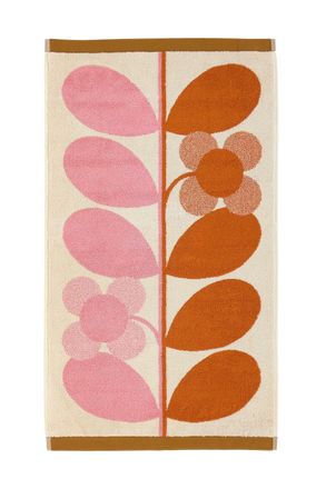 Orla Kiely Badetuch, Stiel, Duo, Blush, 50 x 90 cm