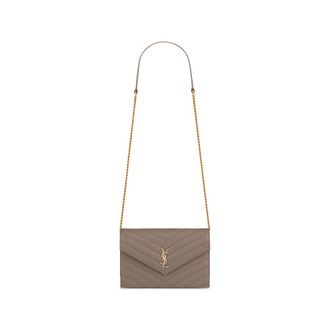 Saint Laurent Cassandre Chevron Logo-plaque Cross Body Bag