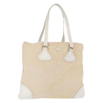 Prada Pre-owned Canvas Tote - - Pre-owned - Damen - Beige - ONE SIZE