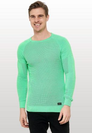 Rusty Neal Strickpullover mit modernem Rundhalsausschnitt