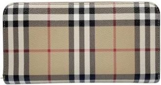 Burberry Portefeuille Long Pre-owned (bi-pli) - Femme - Pre-owned - Beige - Taille: ONE Size