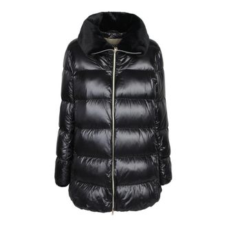 Herno Giubb Lungo NYL 20 Fur - - Jackets - Damen - Schwarzk - L