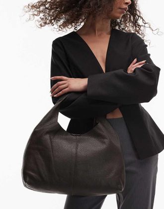 & Other Stories Mini-Tragetasche aus Leder in Schokobraun-Brown