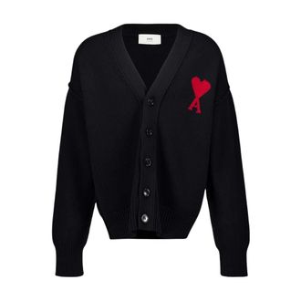 Ami Cardigans - - Knitwear - Herren - Schwarzk - XS