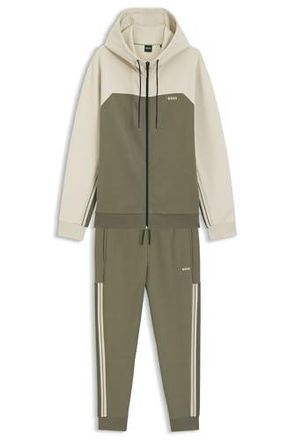 BOSS Hommes SW Colorblock HD TT Surv&ecirc;tement Regular en coton stretch