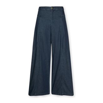 Elena Miro Wanda Wide Leg Jeans - - Jeans - Damen - Blau - M