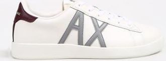 A|X Armani Exchange Baskets en cuir pour homme XUX016XCC71, Blanc., 44 EU