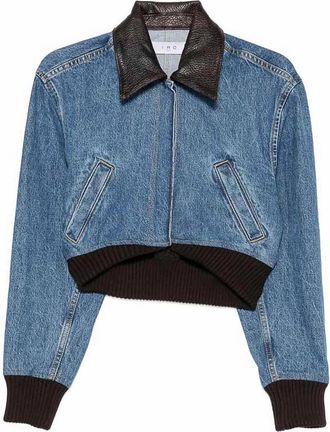 Iro Blouson En Cuir - Bleu