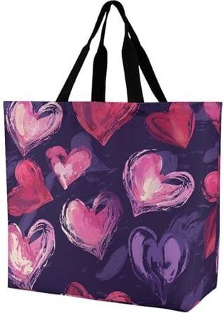 Generic Image De Forme Rouge Sac Fourre Tout Pliable Tote Bag L&eacute;ger Sac Cabas Pour Travail Shopping Quotidienne