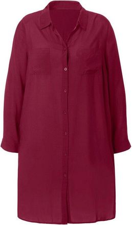 STUDIO UNTOLD Longbluse Long-Hemdbluse Boxy Fit Modal Hemdkragen Langarm Bestseller