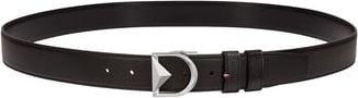 S.T. Dupont Ceinture r&eacute;versible D logo en cuir lisse et grain&eacute;
