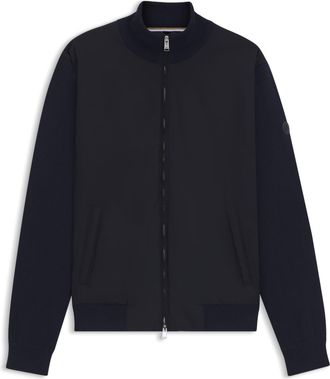 BOSS Herren C-Ibaio Regular-Fit Hybrid-Jacke mit Double-B-Monogramm Dunkelblau L