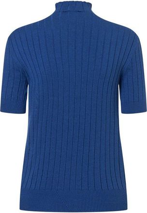 More & More Strickpullover figurbetonter Halbarm-Ripp-Pullover